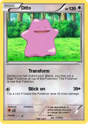 Pokémon Ditto 613 613 - Transform - My Pokemon Card