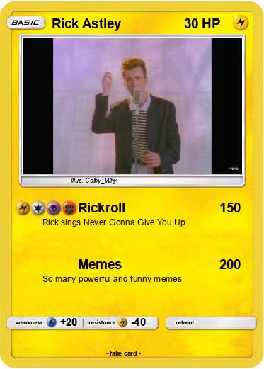 Pokémon Rick Astley 445 445 - Rickroll - My Pokemon Card