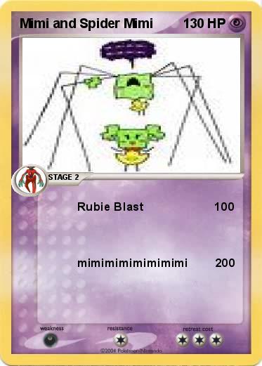 Pokémon Mimi and Spider Mimi - Rubie Blast 100 - My Pokemon Card