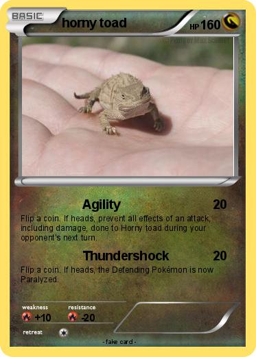 Pokémon horny toad 1 1 - Agility - My Pokemon Card