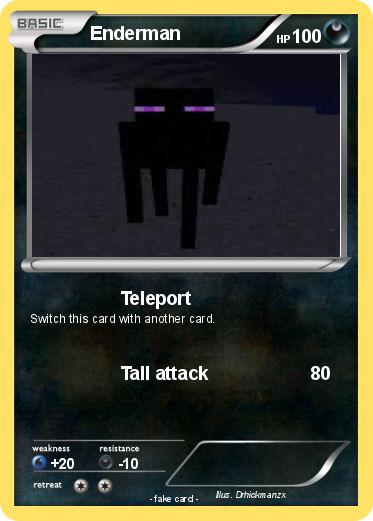 Pokémon Enderman 1108 1108 - Teleport - My Pokemon Card