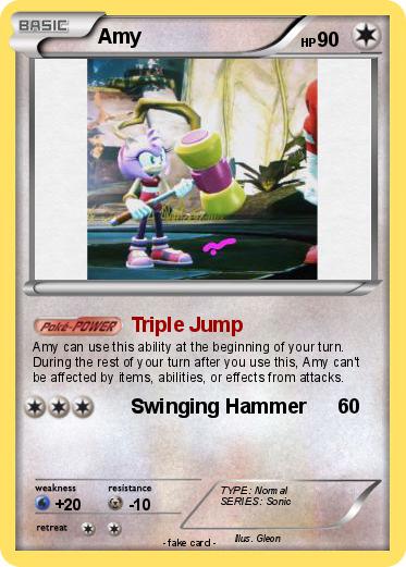 Pokémon Amy 721 721 - Triple Jump - My Pokemon Card