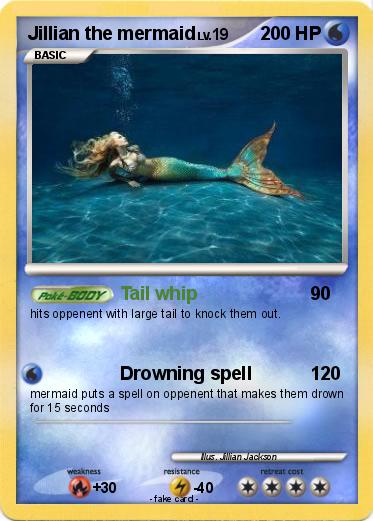 Pokémon Jillian the mermaid - Tail whip - My Pokemon Card