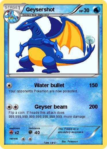 Pokémon Geysershot - Water bullet - My Pokemon Card