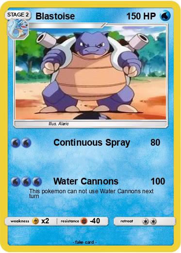 Pokémon Blastoise 2339 2339 - Continuous Spray - My Pokemon Card