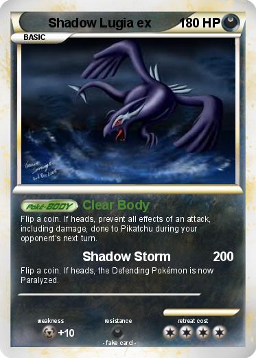 Pokémon Shadow Lugia ex 64 64 - Clear Body - My Pokemon Card