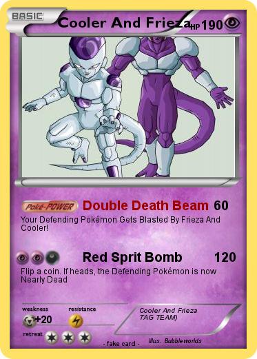 Pokémon Cooler And Frieza - Double Death Beam - My Pokemon Card
