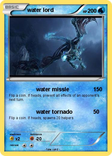 Pokémon water lord 23 23 - water missle - My Pokemon Card