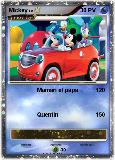 Pokémon Mickey 370 370 - Maman et papa - Ma carte Pokémon