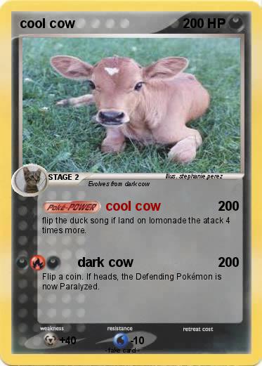 Pokémon cool cow 2 2 - cool cow - My Pokemon Card