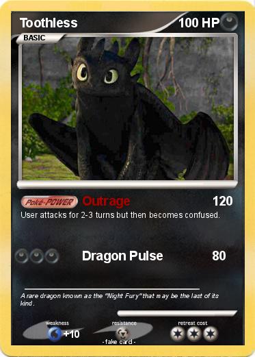 Pokémon Toothless 277 277 - Outrage - My Pokemon Card