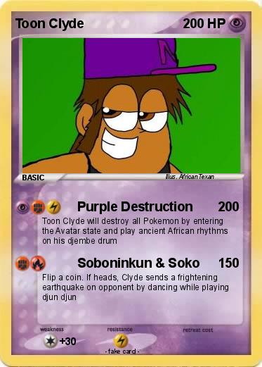 Pokémon Toon Clyde - Purple Destruction - My Pokemon Card