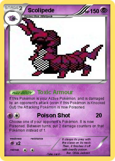Pokémon Scolipede 147 147 - Toxic Armour - My Pokemon Card