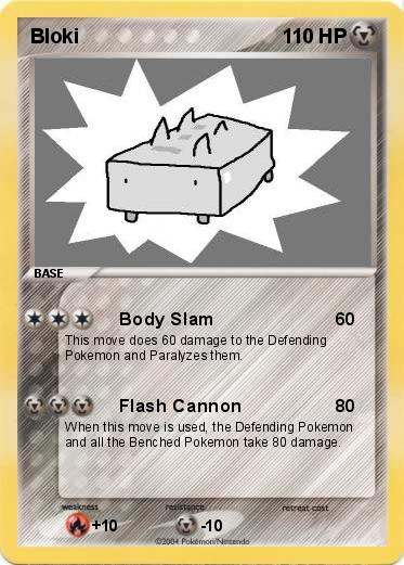 Pokémon Bloki - Body Slam - My Pokemon Card