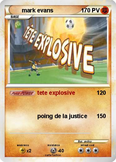Pokémon mark evans 547 547 - tete explosive - Ma carte Pokémon