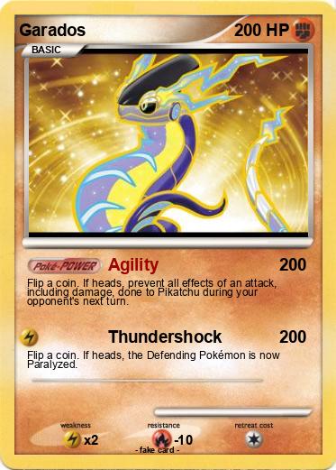 Pokémon Garados 72 72 - Agility - My Pokemon Card