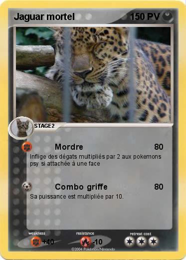 Pokémon Jaguar mortel - Mordre - Ma carte Pokémon