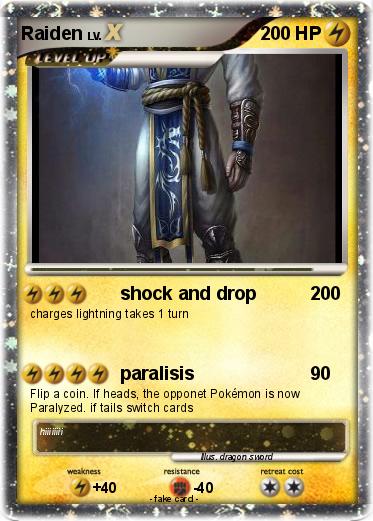 Pokémon Raiden 254 254 - shock and drop - My Pokemon Card