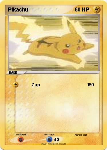 Pokémon Pikachu 630 630 - Zap 1 - My Pokemon Card