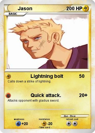 Pokémon Jason 1582 1582 - Lightning bolt - My Pokemon Card