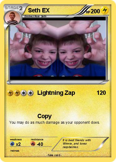 Pokémon Seth EX 6 6 - Lightning Zap - My Pokemon Card