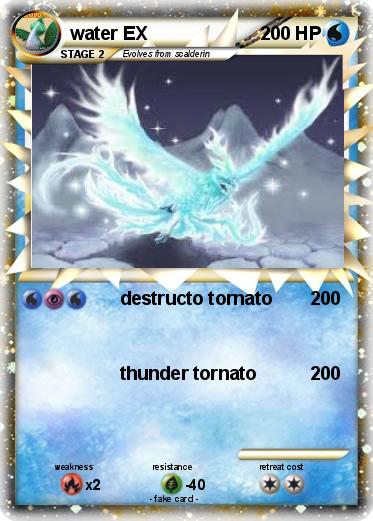 Pokémon water EX 4 4 - destructo tornato - My Pokemon Card