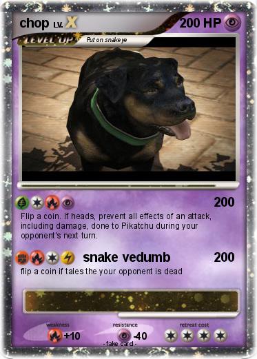 Pokémon chop 307 307 - snake vedumb - My Pokemon Card