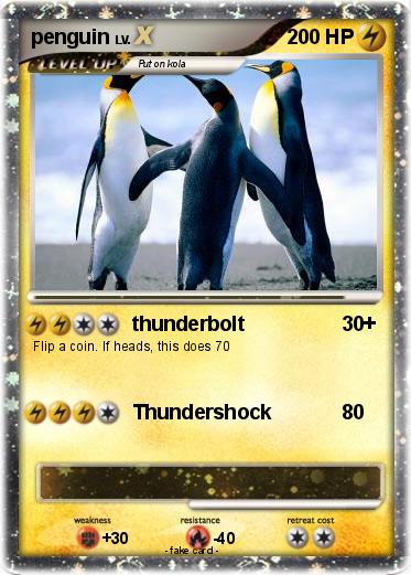 Pokémon penguin 312 312 - thunderbolt - My Pokemon Card