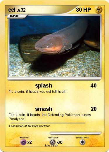 Pokémon eel 6 6 - splash - My Pokemon Card