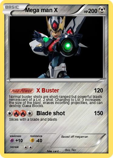 Pokémon Mega man X 36 36 - X Buster - My Pokemon Card