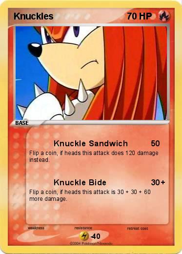 Pokémon Knuckles 13 13 - Knuckle Sandwich - My Pokemon Card