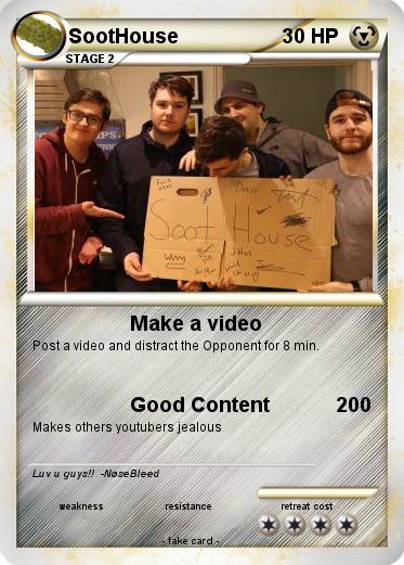 Pokémon SootHouse 141 141 - Make a video - My Pokemon Card