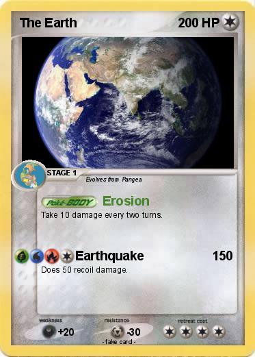 Pokémon The Earth 20 20 - Erosion - My Pokemon Card