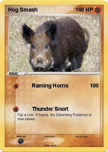 Pokémon Hog Smash - Raming Horns - My Pokemon Card