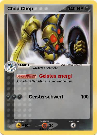 Pokémon Chop Chop 284 284 - Geistes energi - My Pokemon Card