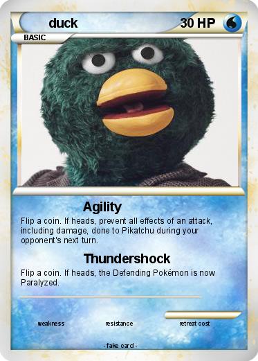 Pokémon duck 441 441 - Agility - My Pokemon Card