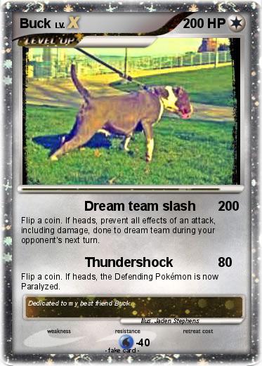 Pokémon Buck 120 120 - Dream team slash - My Pokemon Card