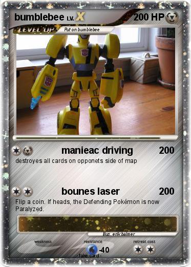 Pokémon bumblebee 267 267 - manieac driving - My Pokemon Card