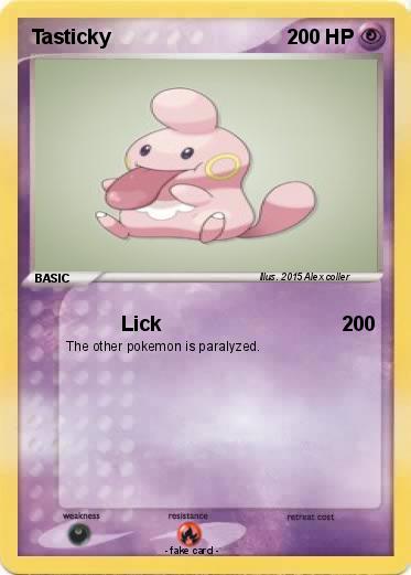 Pokémon Tasticky - Lick - My Pokemon Card