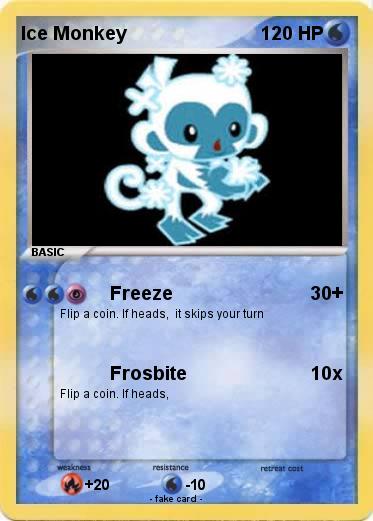 Pokémon Ice Monkey 3 3 - Freeze - My Pokemon Card