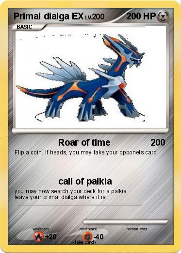 Pokémon Primal dialga EX 4 4 - Roar of time - My Pokemon Card