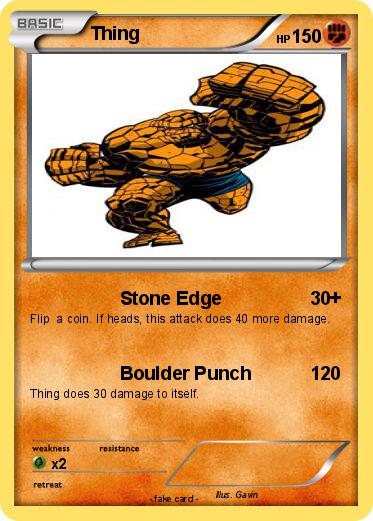 Pokémon Thing 110 110 - Stone Edge - My Pokemon Card