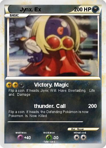 Pokémon Jynx Ex 3 3 - Victory. Magic - My Pokemon Card