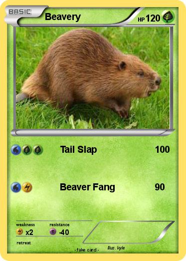 Pokémon Beavery - Tail Slap - My Pokemon Card