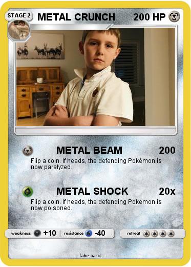 Pokémon METAL CRUNCH - METAL BEAM - My Pokemon Card