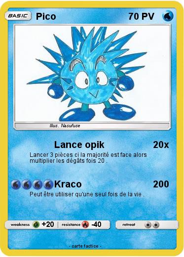 Pokémon Pico 47 47 - Lance opik - Ma carte Pokémon