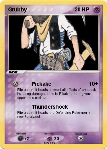Pokémon Grubby 1 1 - Pickake - My Pokemon Card