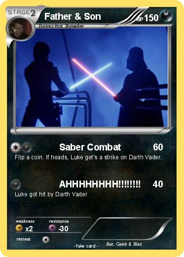 Pokémon Father Son 4 4 - Saber Combat - My Pokemon Card