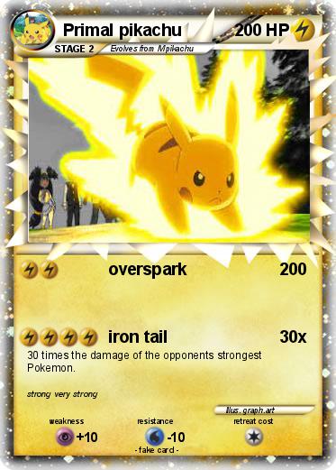 Pokémon Primal pikachu 32 32 - overspark - My Pokemon Card