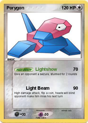 Pokémon Porygon 409 409 - Lightshow - My Pokemon Card
